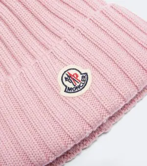 Moncler Ribbed-knit Virgin Wool Beanie