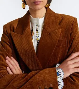 MARANT ETOILE Rasma Cotton And Linen Corduroy Blazer