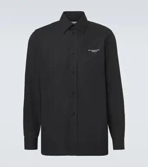 Givenchy Logo Cotton Shirt - Black