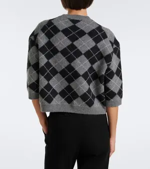 Arch4 Karlie Argyle Cashmere Sweater