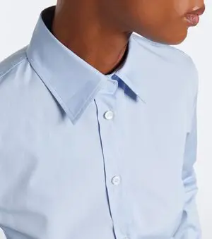 Stella McCartney Peplum Cotton Poplin Shirt