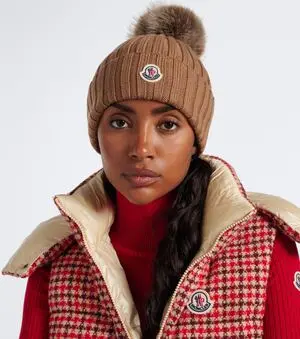 Moncler Ribbed-knit Virgin Wool Beanie