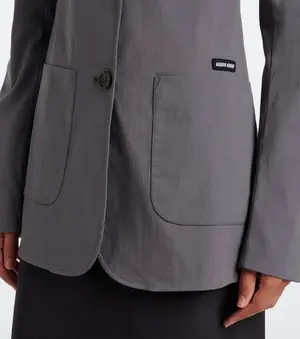 Miu Miu Cotton-blend Poplin Jacket