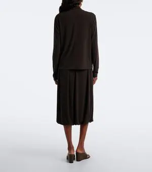 Vince Jersey Midi Skirt