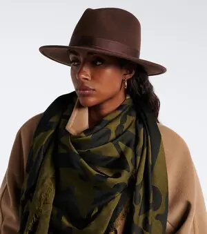 Max Mara Wool And Cashmere Fedora - Brown