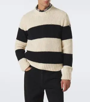 Moncler Striped Wool-blend Sweater