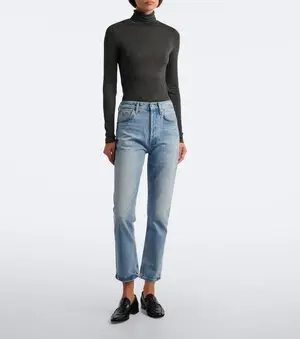 AGOLDE Riley Cropped Straight Jeans