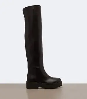 GIANVITO ROSSI Hiro Leather Over-the-knee Boots