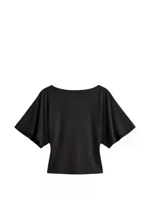 REFORMATION Avery Tie-fastening Top - Black