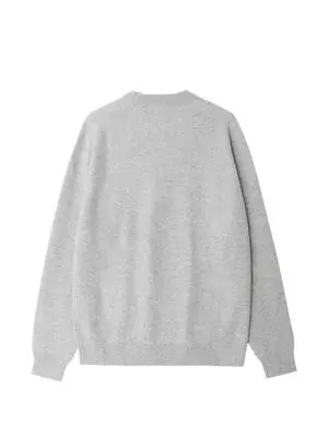 LARDINI Ribbed-knit Crew-neck Sweater