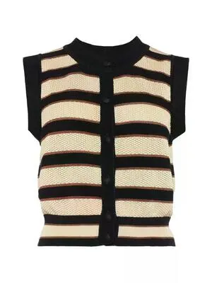 ERES Divergent Striped Top - Neutrals