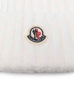 Moncler Logo Wool Beanie
