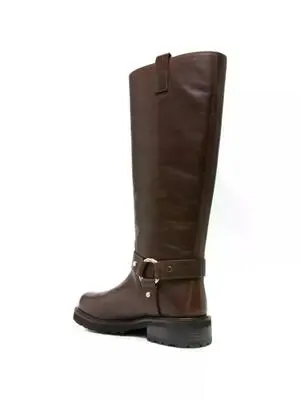TWINSET Leather Ankle Boots