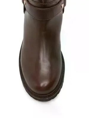 TWINSET Leather Ankle Boots