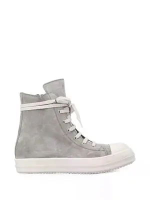 Rick Owens Sneaks Lace-up Suede Sneakers - Grey
