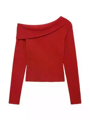 REFORMATION Elio Off-shoulder Top - Red