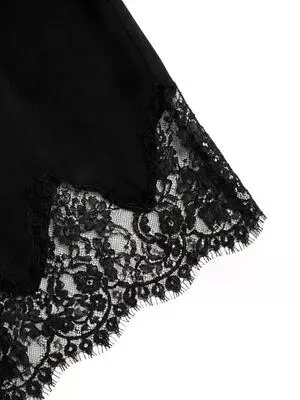 REFORMATION Carolina Lace-trim Silk Trousers