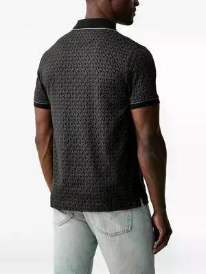 Michael Kors Signature Logo Cotton Jersey Polo Shirt
