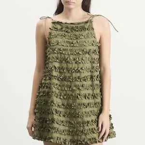 DAMSON MADDER Leili Ruffle Mini Dress