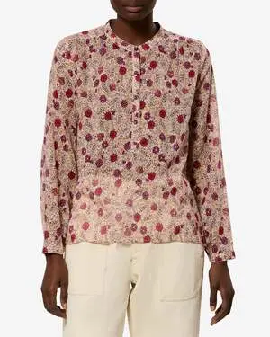 ETOILE Top Top Maria - Ecru-raspberry