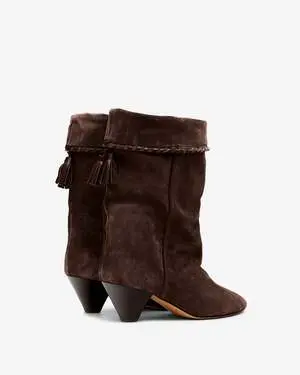 Isabel Marant Étoile Dalby Suede Ankle Boots - Chocolate