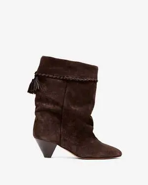 Isabel Marant Étoile Dalby Suede Ankle Boots - Chocolate
