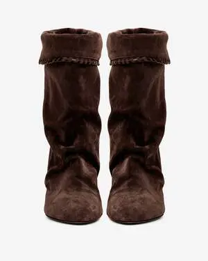 Isabel Marant Étoile Dalby Suede Ankle Boots - Chocolate