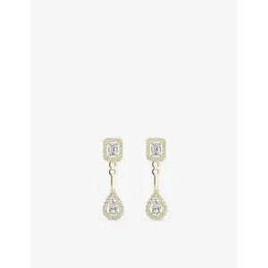 Messika My Twin -gold And 0.86ct Diamond Earrings - Yellow