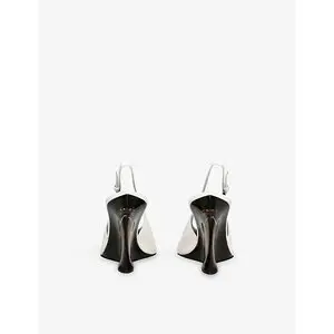 Alaïa Invisible-heel Leather Wedges