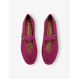 Kurt Geiger Mayfair Gem Suede Ballet Flats