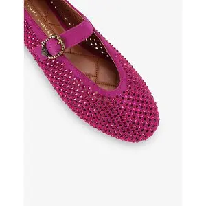 Kurt Geiger Mayfair Gem Suede Ballet Flats