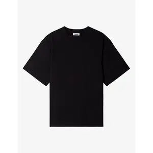 Sandro Crewneck Relaxed-fit Cotton T-shirt - White