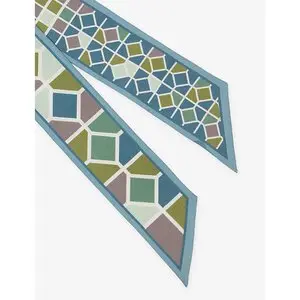 ARTFEENA Abstract-print Slim Silk Scarf