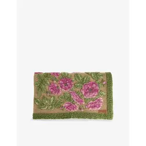 ARTFEENA 3d -pattern Wool-blend Blanket 183cm X 153cm - Rose