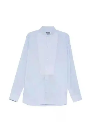 TOM FORD Washed Muslin Shirt Blue