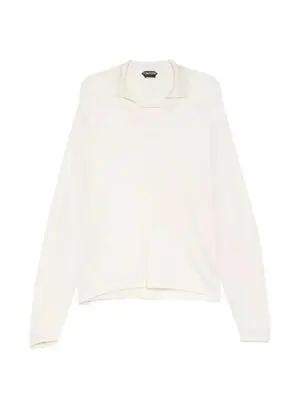 TOM FORD V-neck T-shirt - Neutrals