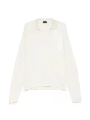 TOM FORD V-neck T-shirt - Neutrals