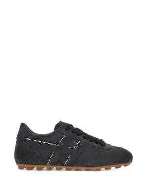 Hogan Olympia Crystal-embellished Suede Sneakers