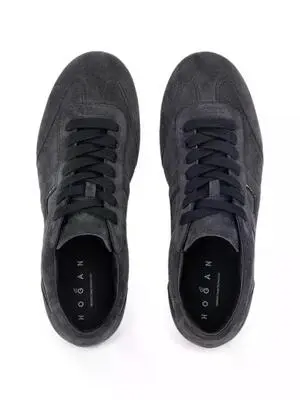 Hogan Olympia Crystal-embellished Suede Sneakers