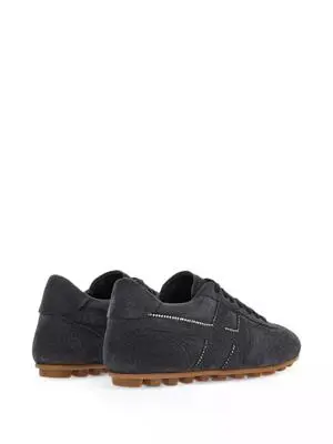 Hogan Olympia Crystal-embellished Suede Sneakers