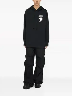 JIL SANDER Logo-embroidered Cotton Hoodie