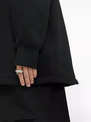 JIL SANDER Logo-embroidered Cotton Hoodie