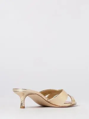 Michael Kors Cassidy Mules In Python Print Laminated Leather