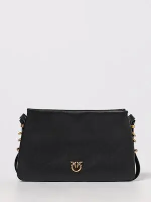 Pinko Mini One, Two, Three Leather Bag - Black