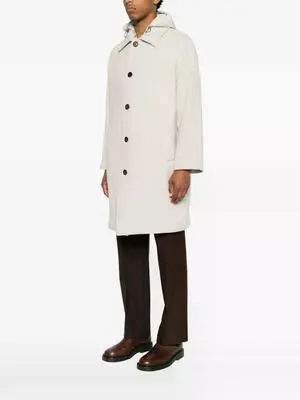 Eleventy Hooded Single-breasted Coat