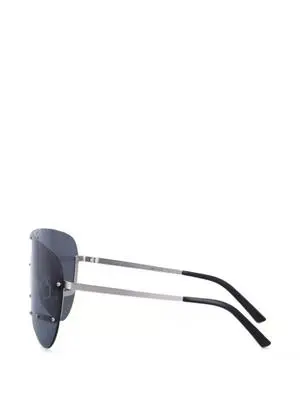 Rick Owens Riveted Stainless Steel Sunglasses