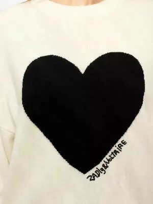Zadig&Voltaire Gaby Heart Intarsia Sweater