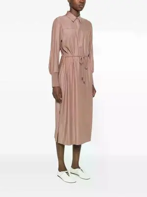 Peserico Drawstring-waist Midi Dress