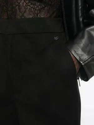 ANIYE BY Tailored Trousers With Silver-tone Logo Plaque