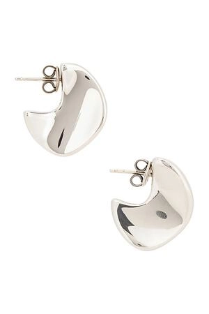 Bottega Veneta Round Sterling Earrings
